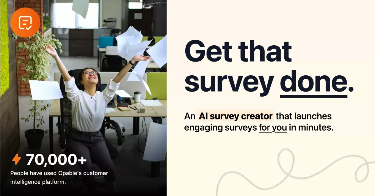 AI survey builder – create incredible surveys fast | SurveyDone!